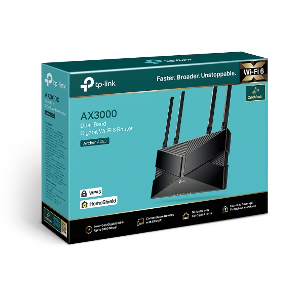 TP-LINK Archer AX53 Dual Band Gigabit wifi 6 Router AX3000 | Saga 2 Go
